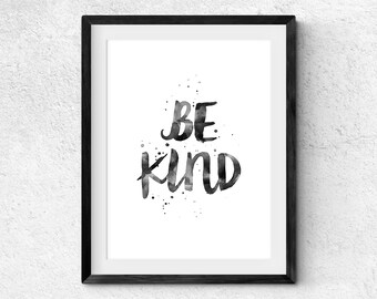 Be kind printable | Etsy