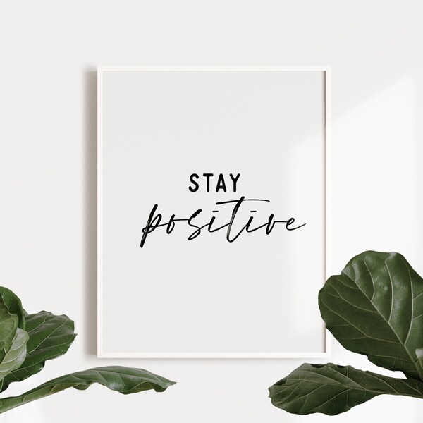 Positive Art Print - Etsy
