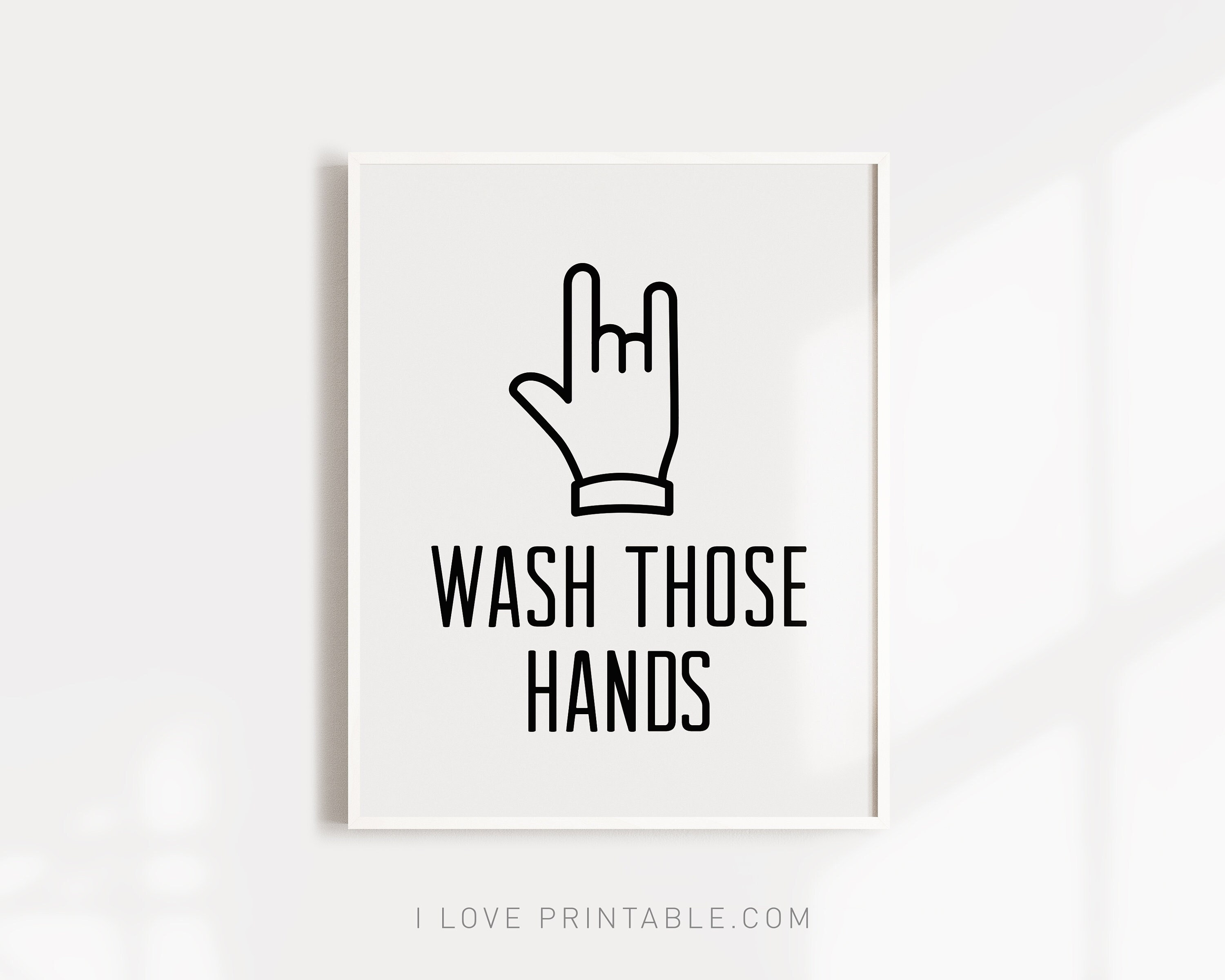 Funny Washing Hands Poster