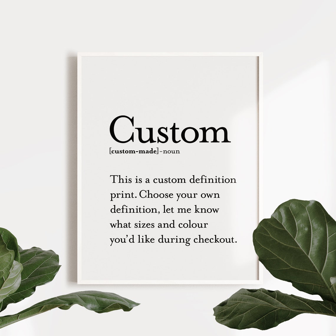 Custom Print Definition Print Custom Quote Print Definition Etsy