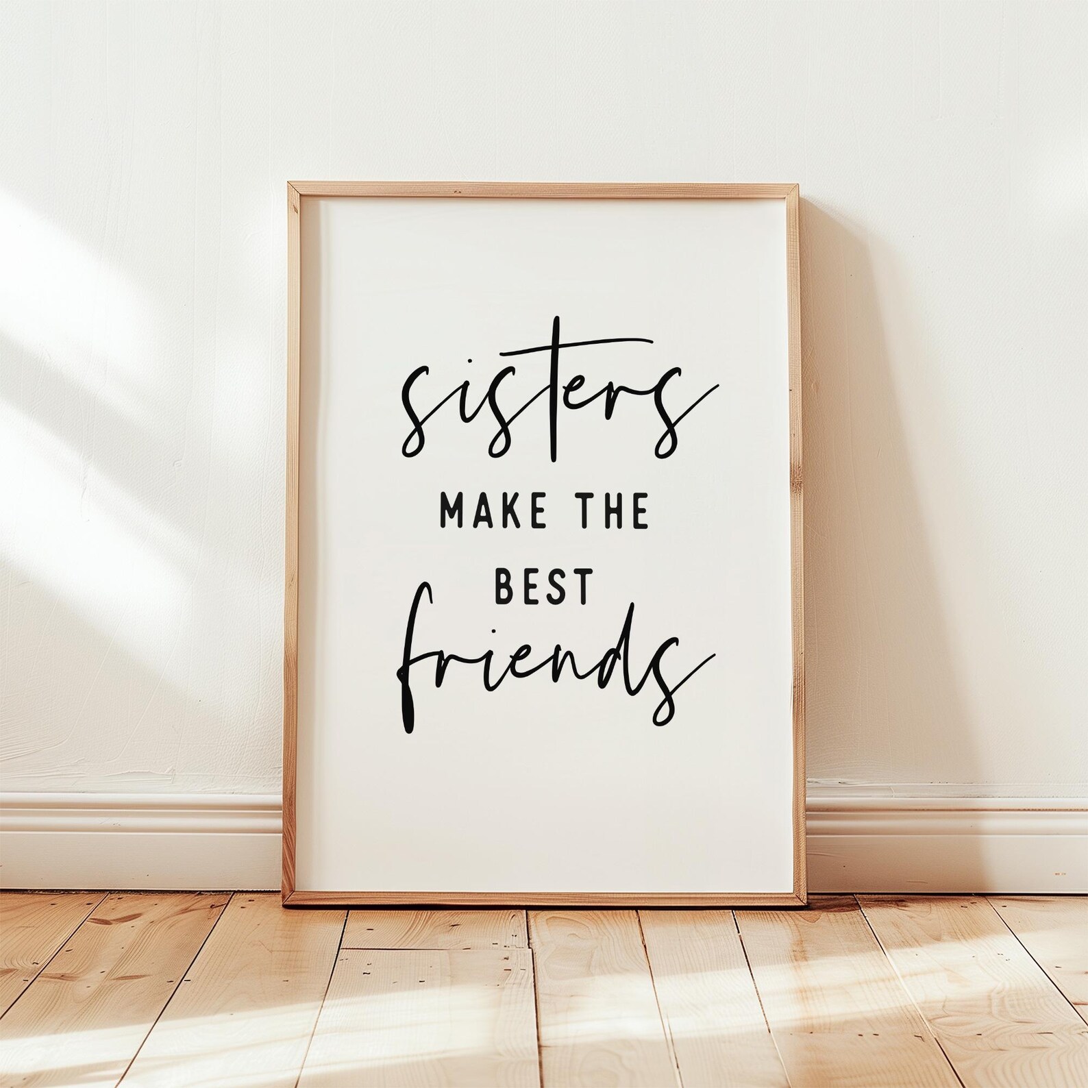 Personalized Sisters Print, Custom Girls Room Decor (digital Download ...