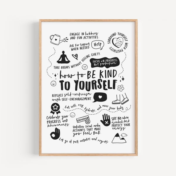 Be Kind to Yourself - Etsy