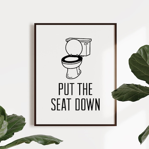 Toilet Seat Sign