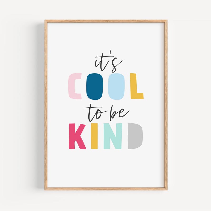 Be Kind Poster - Etsy