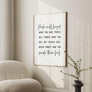 Inspirational Quotes Poster, Printable Motivational Wall Art, Maya ...