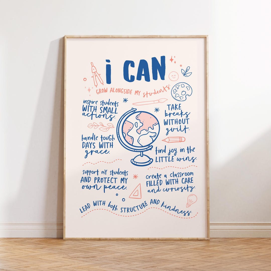 Teacher Lounge Art, Inspirational Classroom Quotes Decor, Motivational ...
