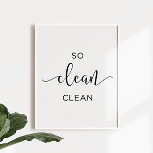 So Fresh so Clean Bathroom Prints, Set of 2 Printable Wall Art Decor ...