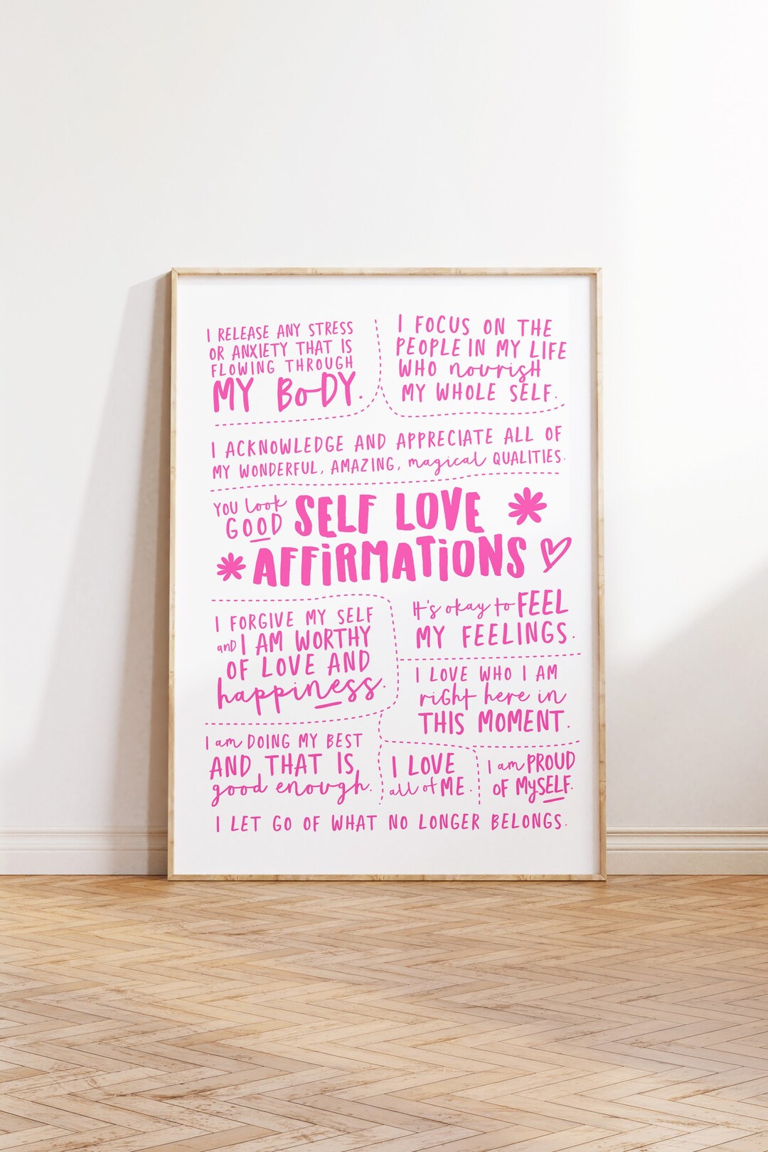 Self Love Art, Affirmations Print, Printable Wall Art, Self Care ...
