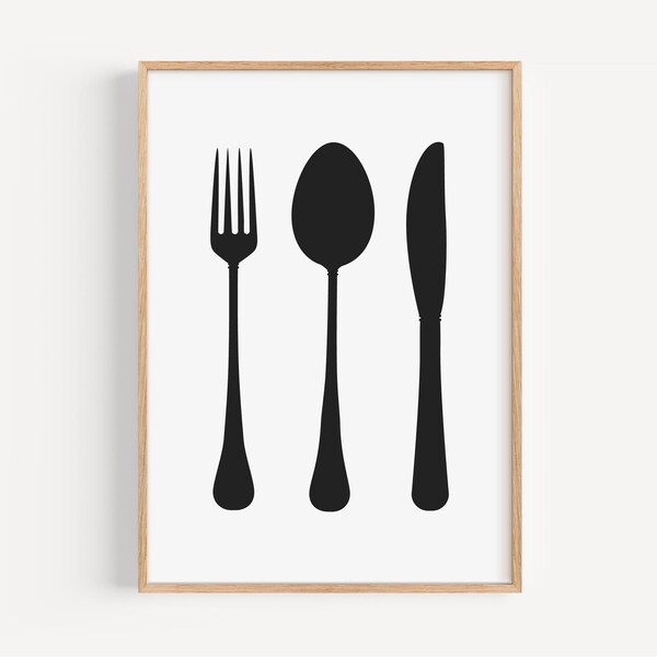 Kitchen Utensil Art - Etsy