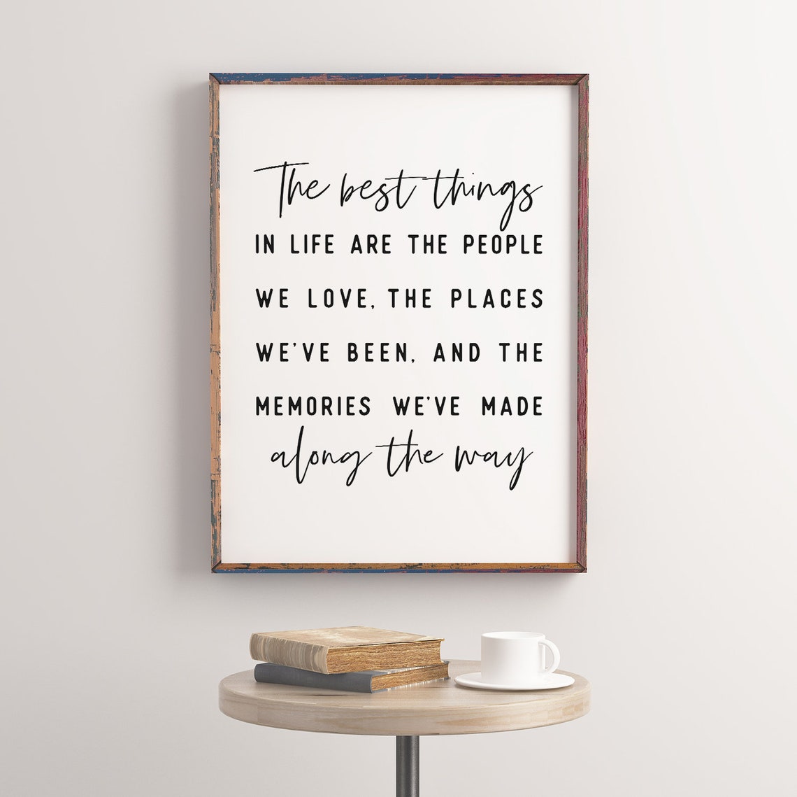 The Best Things in Life Printable Wall Art Inspirational | Etsy UK