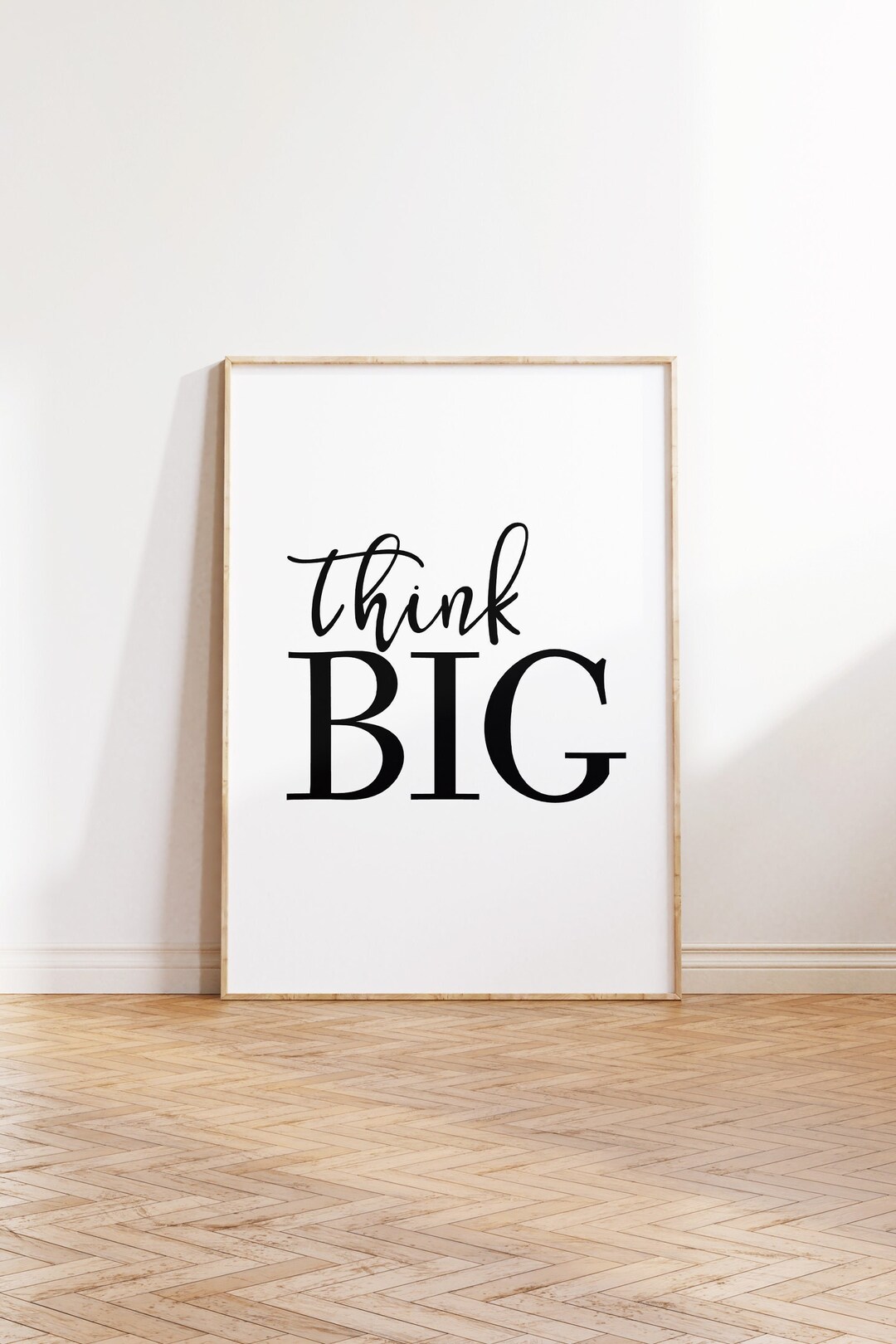Think Big Office Decor Motivational Office Wall Art Printable Wall Art ...