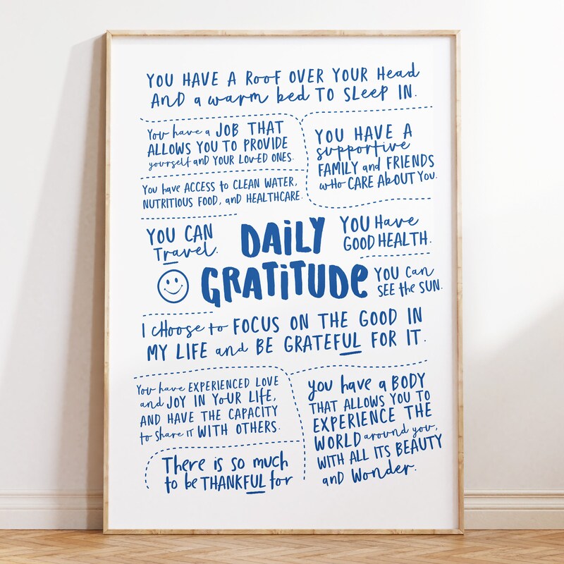 Gratitude Print - Etsy