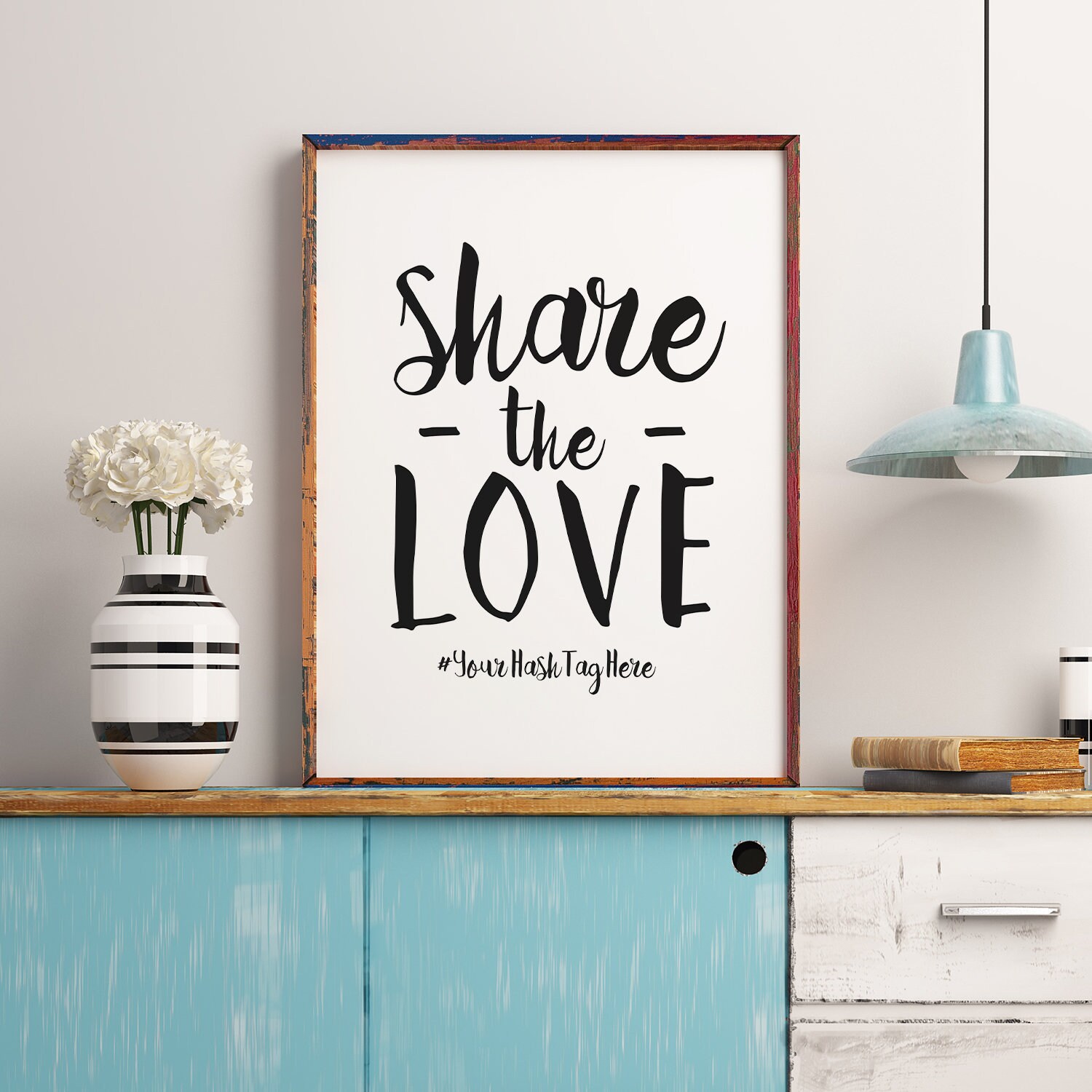 Digital Prints Custom hashtag sign Social media sign Wedding hashtag ...