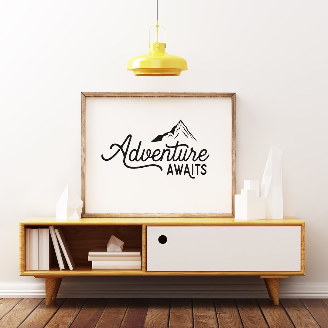 Adventure Awaits, Printable Art, Nursery Sign, Adventure Print, Quote ...