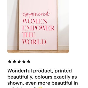 Empowered Women Printable Wall Art, Digital Download Print, Feminist ...