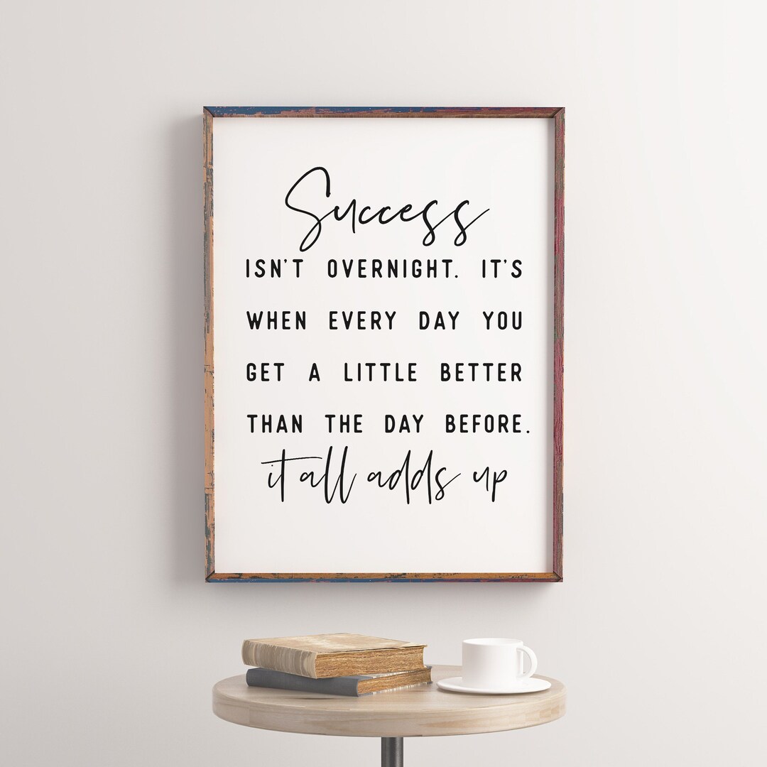 Success Wall Art / Motivational Posters / Success Quotes / Dorm Room ...