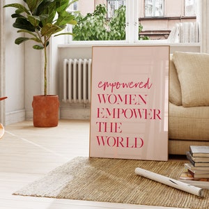 Empowered Women Printable Wall Art, Digital Download Print, Feminist ...