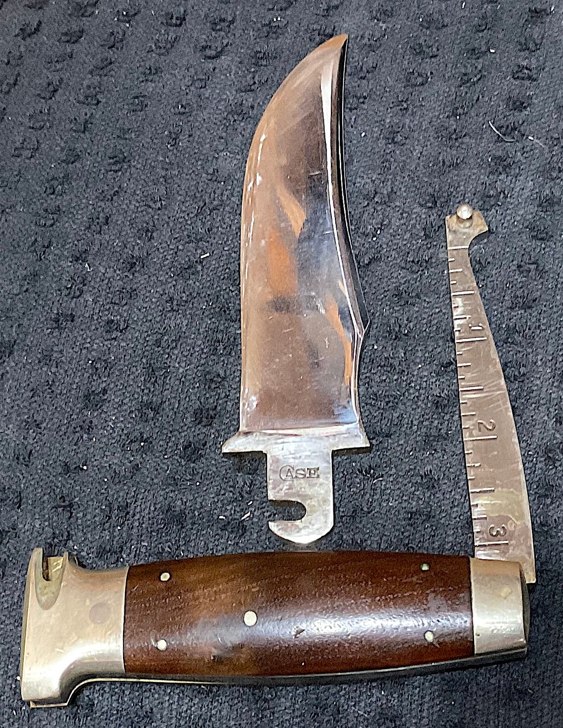Case=hatchet , Knife & Fish Scale , With Carrying Sheath, Basket Weave ...
