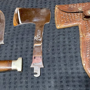 Case=hatchet , Knife & Fish Scale , With Carrying Sheath, Basket Weave ...