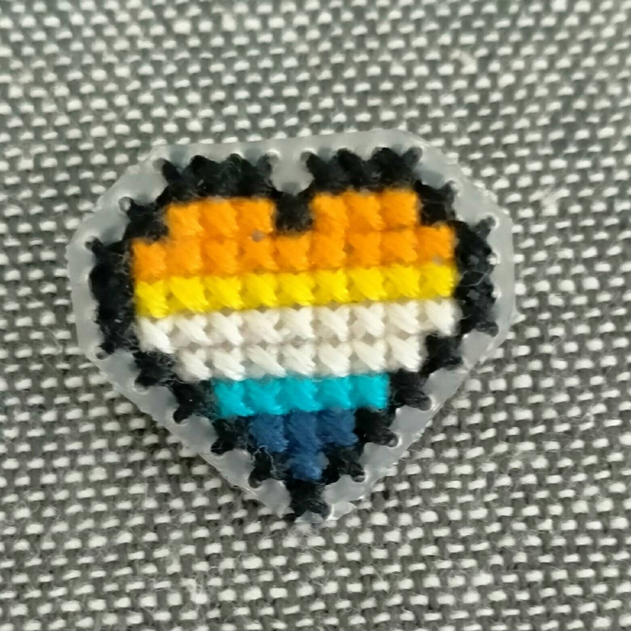 Aroace Aromantic Asexual Pride Heart Cross Stitch Pins - Etsy