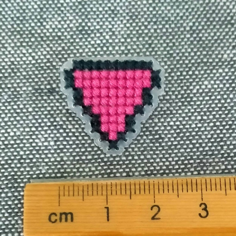 Pink Triangle LGBTQIA Pride Cross Stitch Pins - Etsy