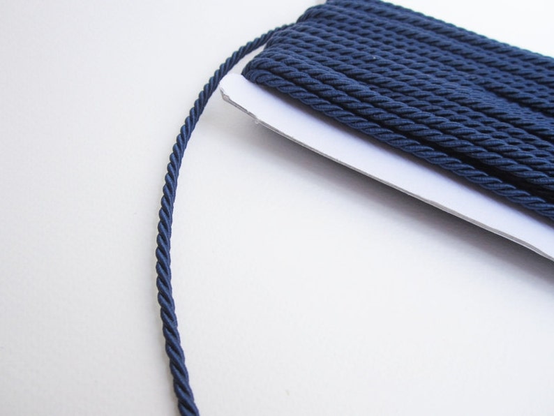 Craft Rope in Navy Blue,twist Rope Cord,decorative Rope, Braided Cord ...