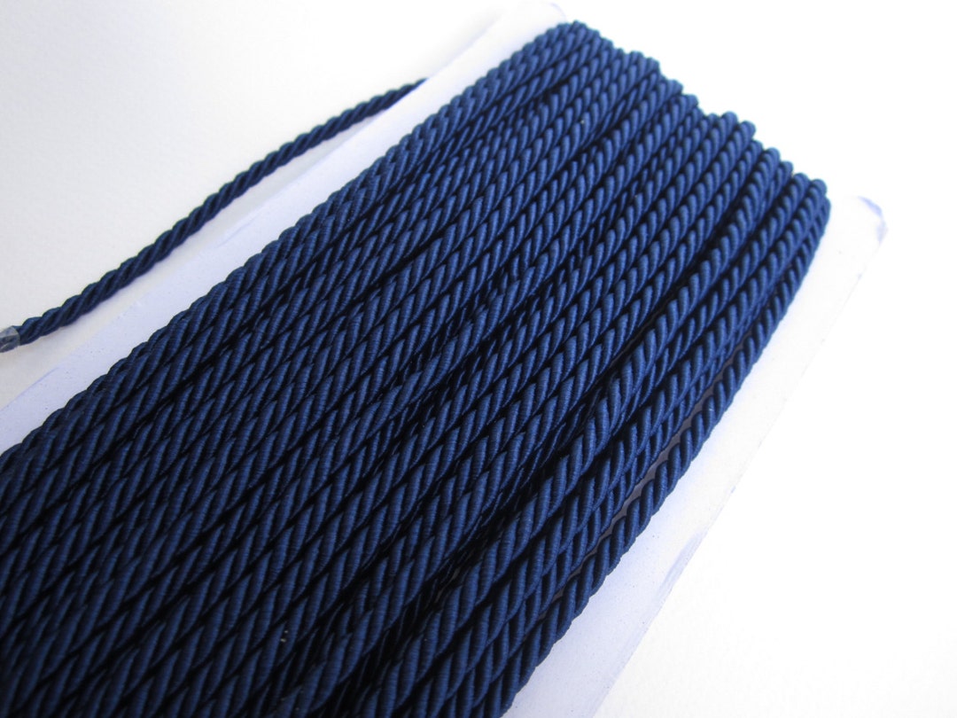 Craft Rope in Navy Blue,twist Rope Cord,decorative Rope, Braided Cord ...