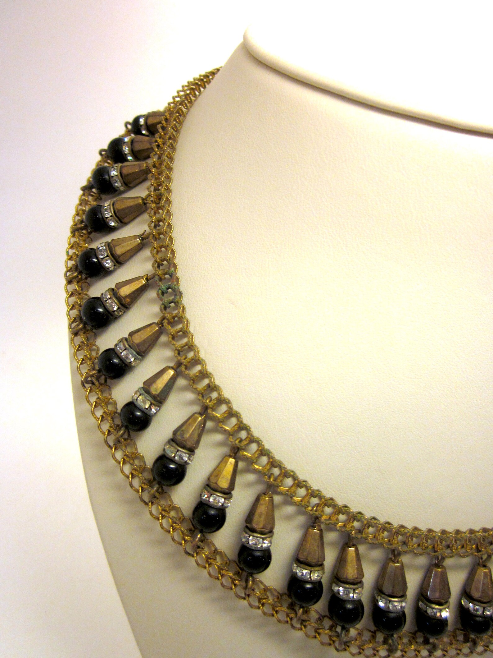 Vintage Victorian-inspired Miriam Haskell Style Black Bead and - Etsy