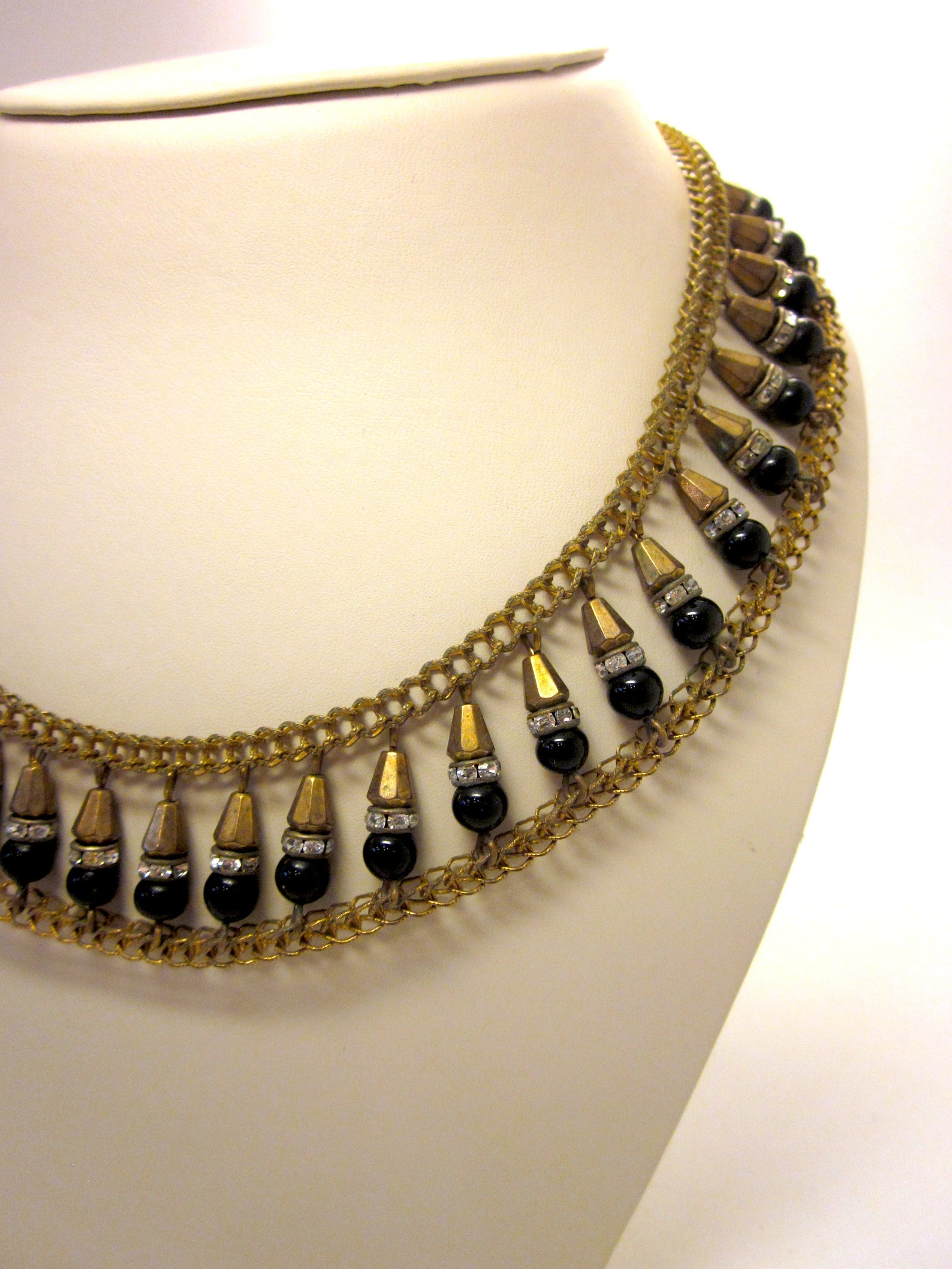 Vintage Victorian-inspired Miriam Haskell Style Black Bead and - Etsy