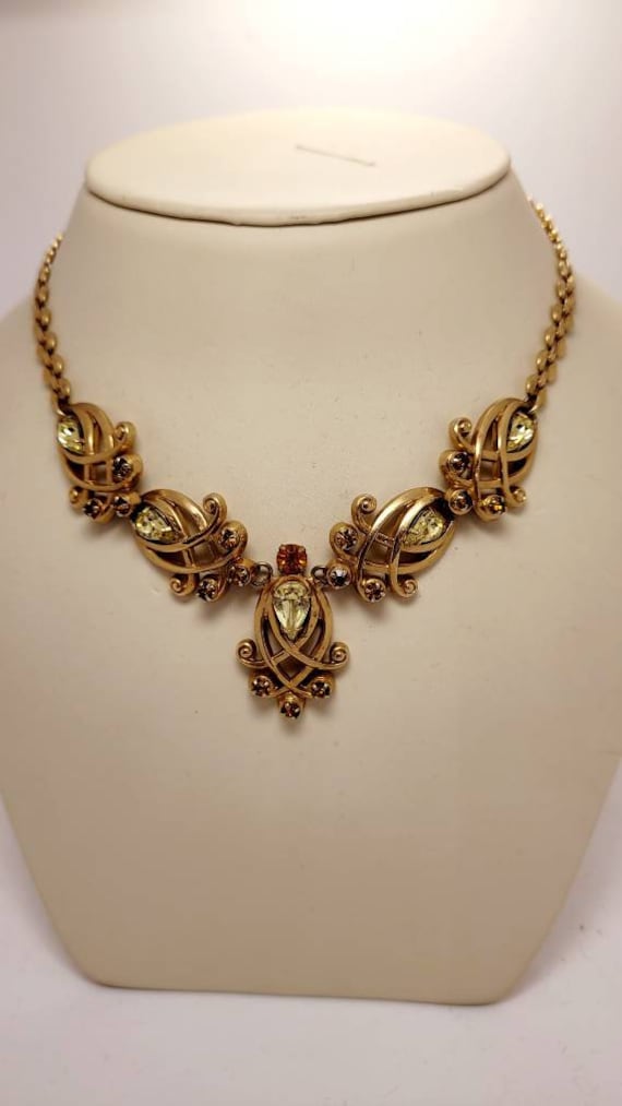 vintage regency necklace - Gem