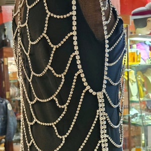 1970s Rhinestone Vest - Etsy