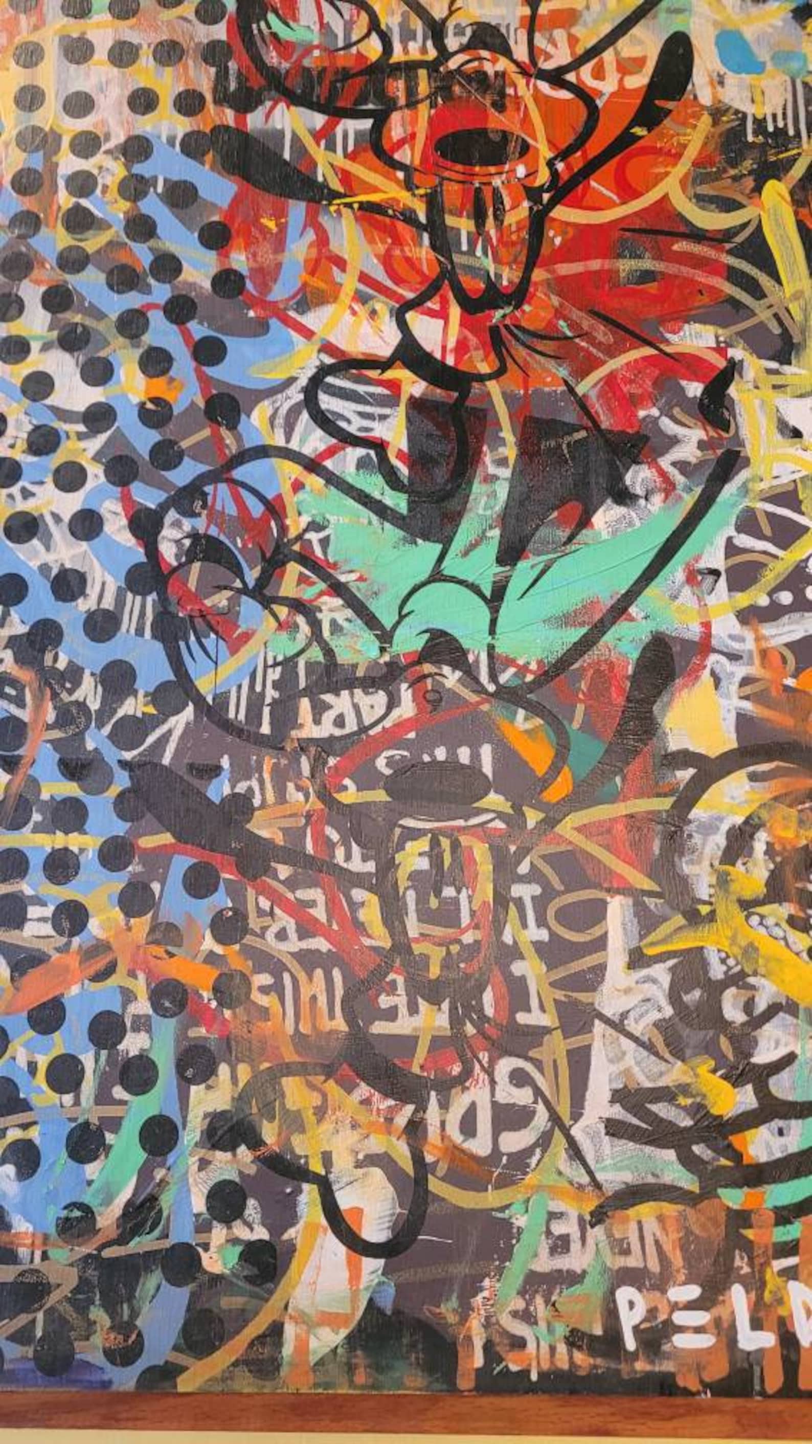 1990s Chris Peldo Original Acrylic Painting and Silkscreen for Absolute ...