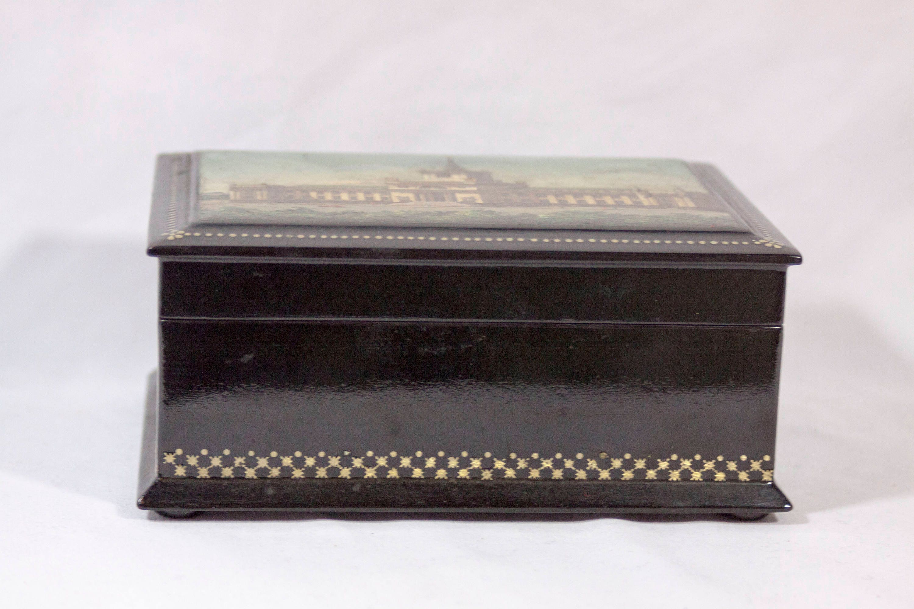 Vintage Russian Lacquered Box Russian Lacquer Box Wooden | Etsy