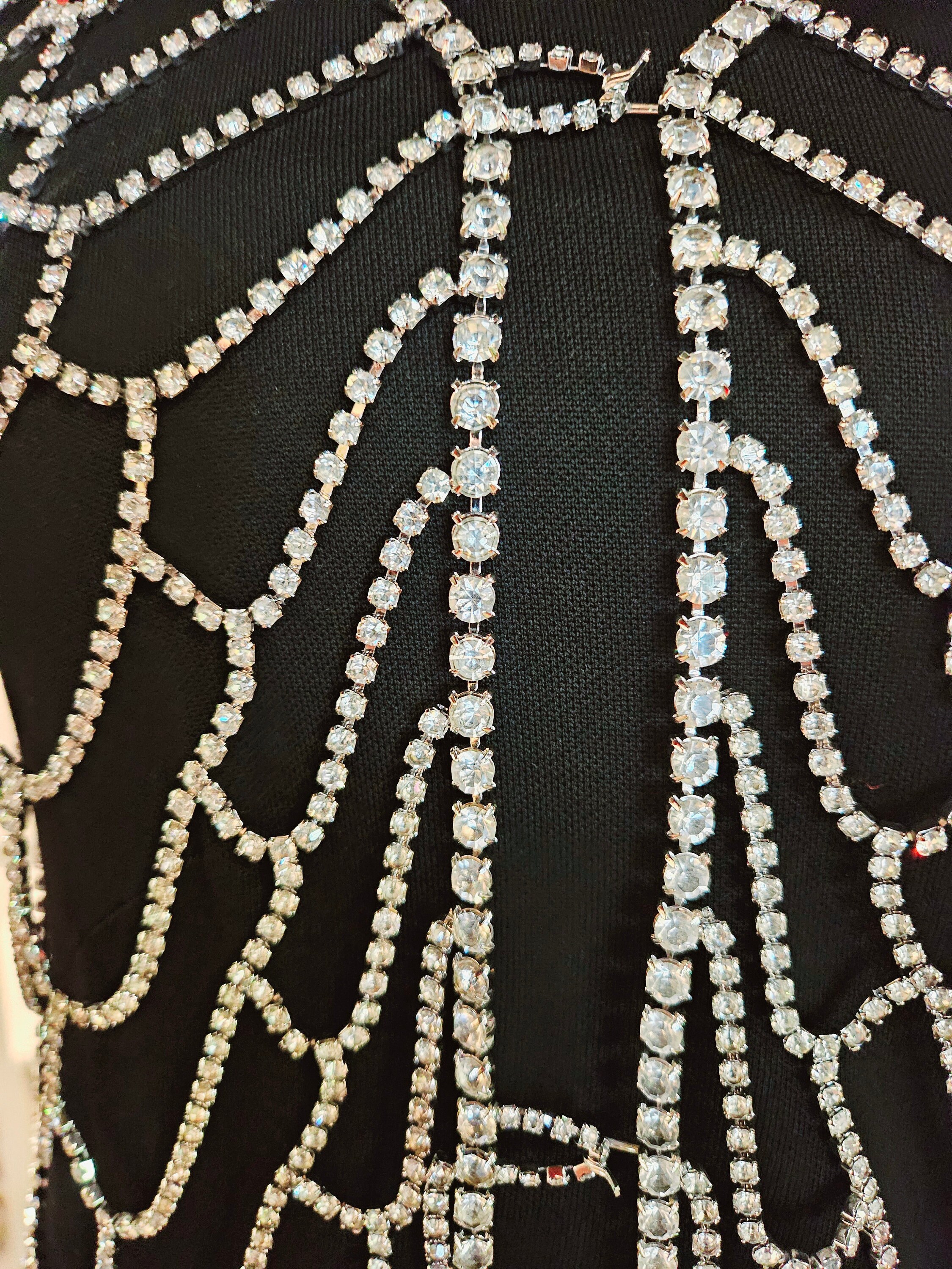 1970s Rhinestone Vest - Etsy