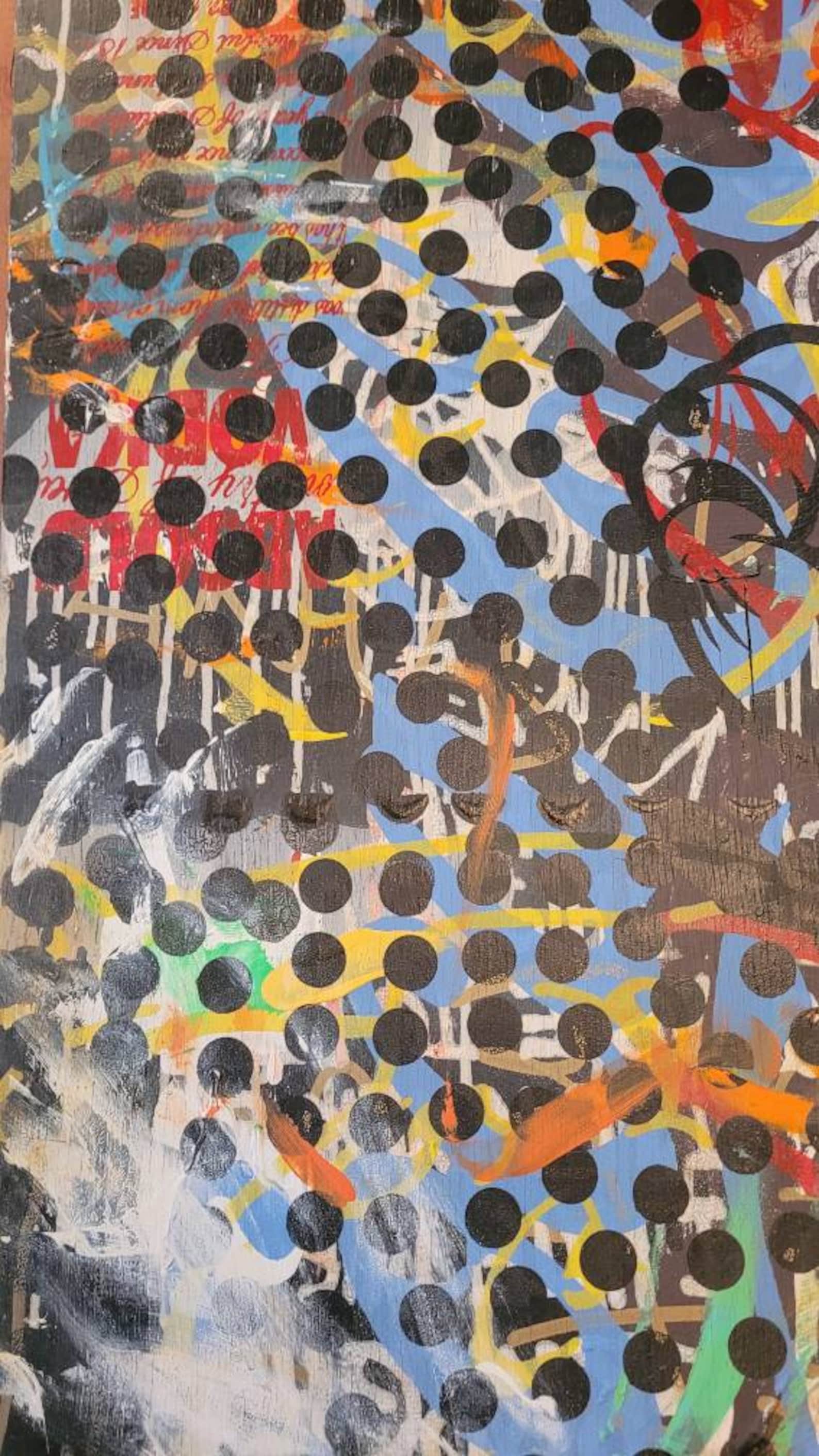 1990s Chris Peldo Original Acrylic Painting and Silkscreen for Absolute ...