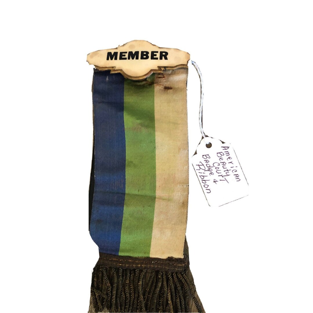 Art Deco Antique American Beauty Pageant Badge Ribbon - Etsy