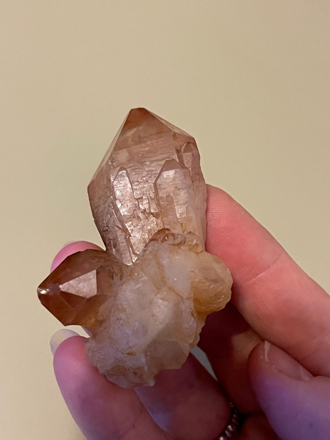 Hematoid Elestial Quartz Point Rare Pink Crystal Cluster - Etsy