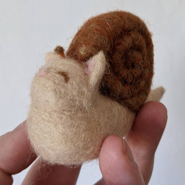 Needle Felted Snail Etsy Uk