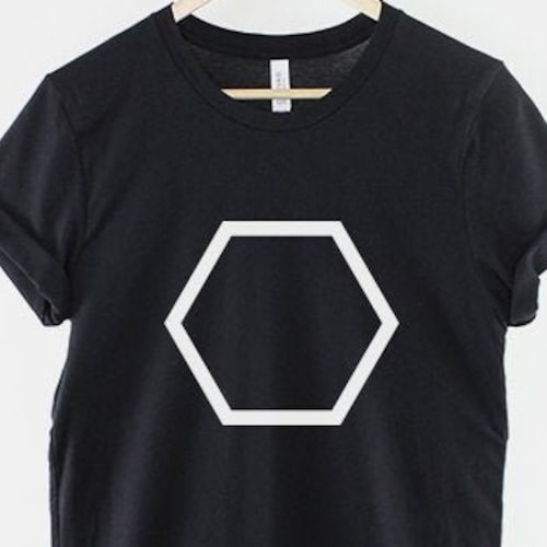 Geometric Shape Hexagon Polygon Hipster T-shirt - Etsy UK