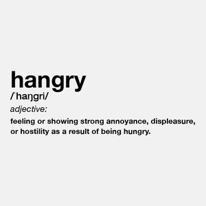 Hangry T-shirt Dictionary Excerpt Hungry Angry Food Fashion T-shirt - Etsy