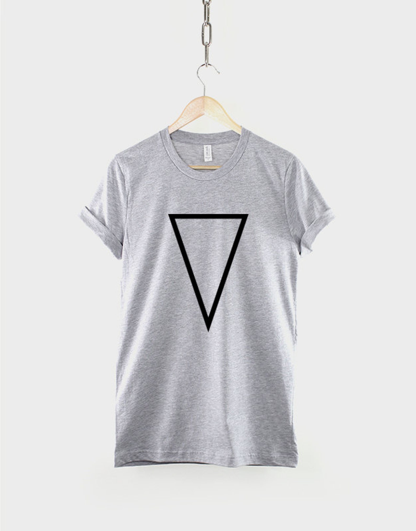 Geometric Shape T-shirt / Upside Down Triangle Print Hipster | Etsy