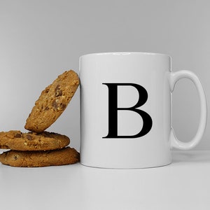 Personalized Monogram Mug - Custom Letter Coffee Mug - Housewarming ...