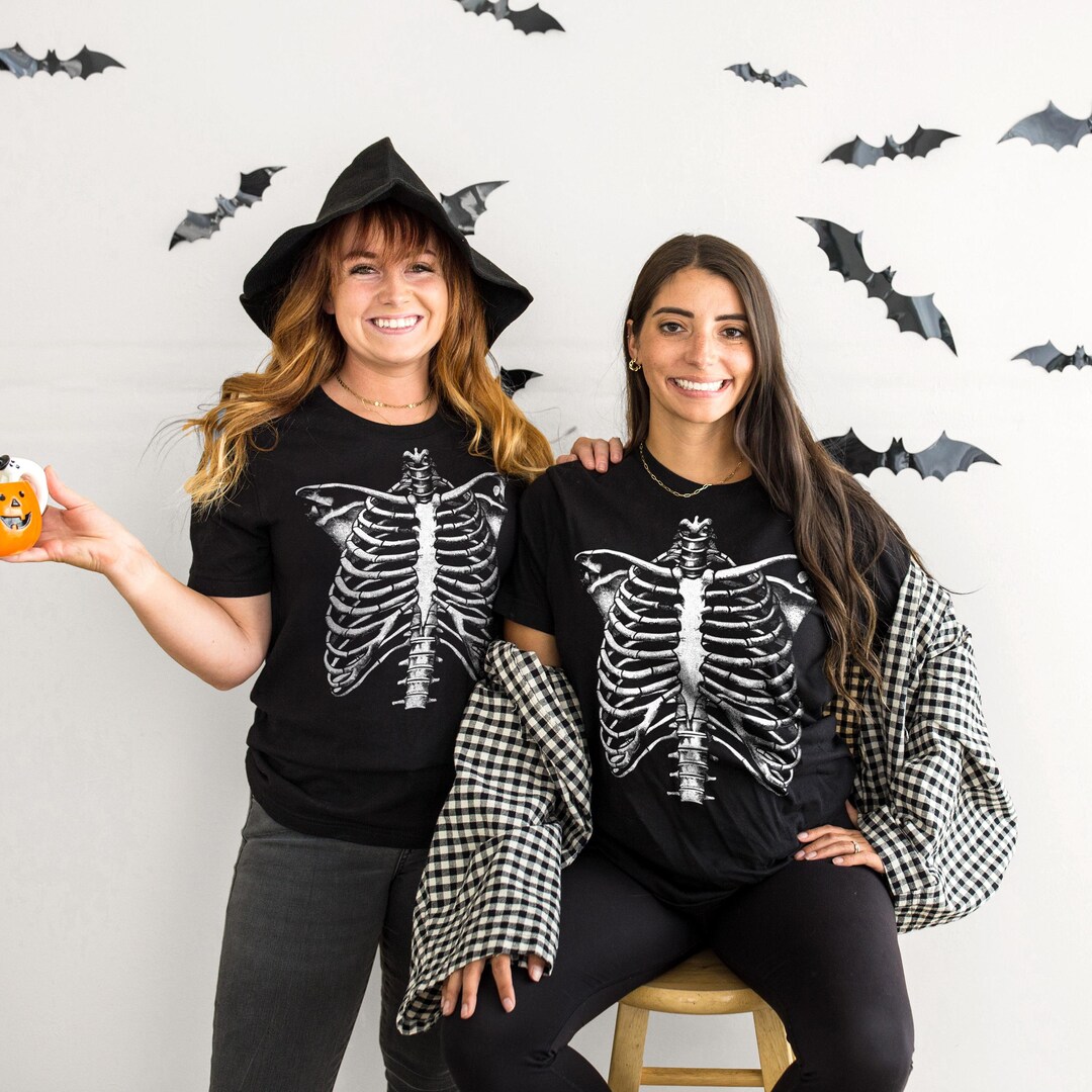 Matching Skeleton Halloween T-shirts, Family Matching Shirts, Couples ...