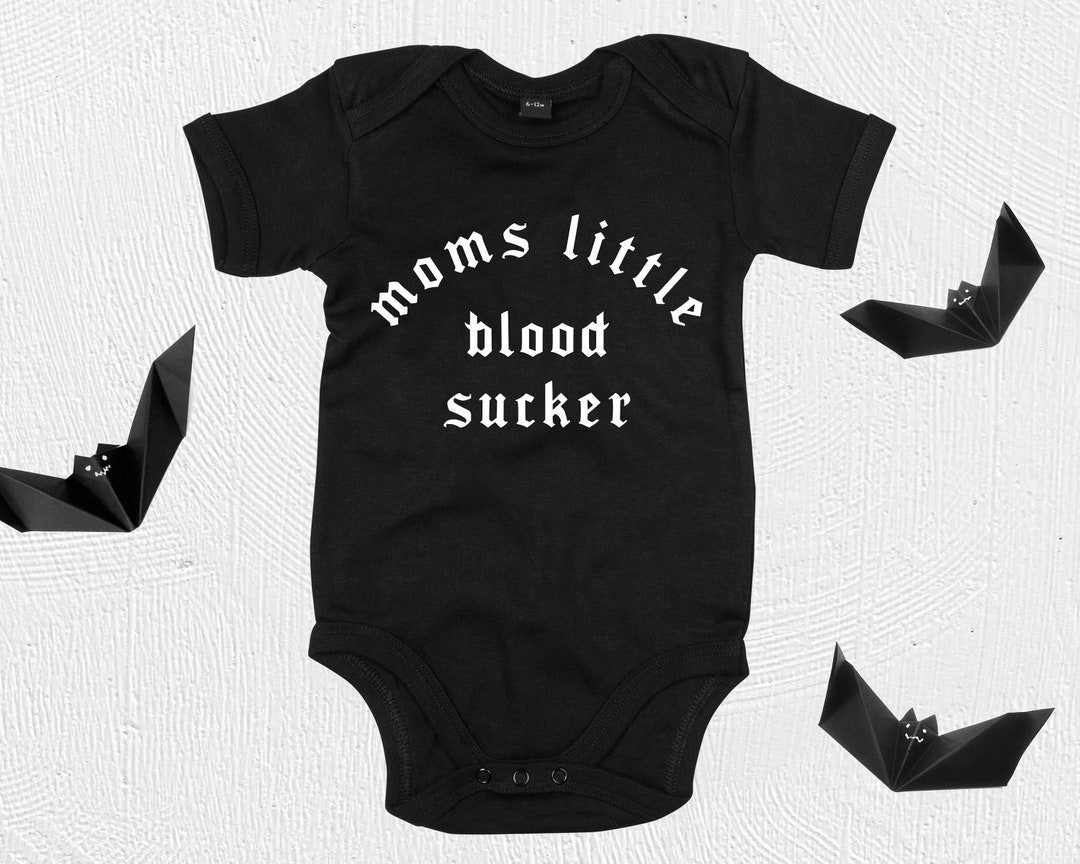Gothic Baby Grow - Goth Baby Gift - Black Goth Baby Grow - Gift for ...