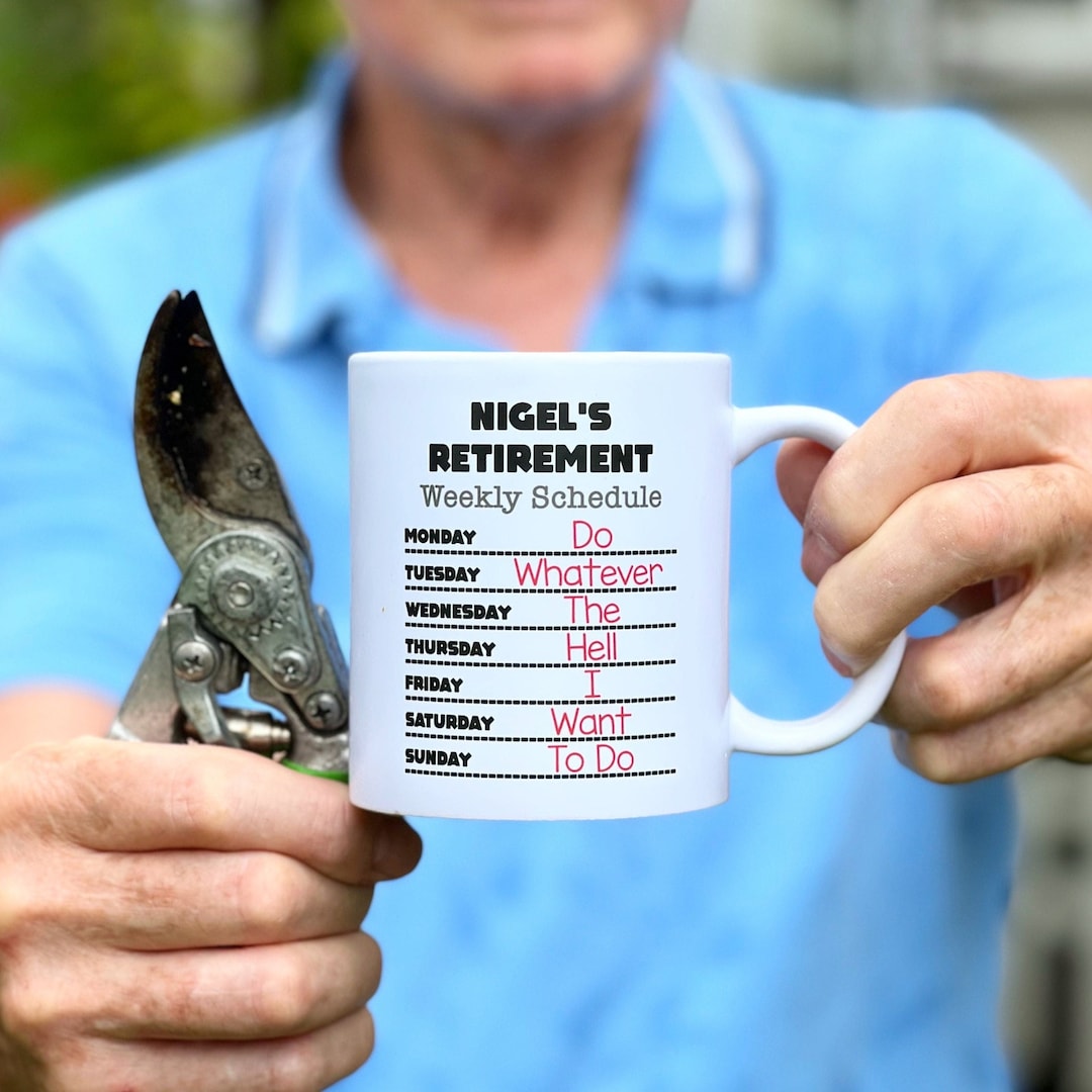 Personalised Retirement Mug - Retirement Gift - Personalized Funny ...
