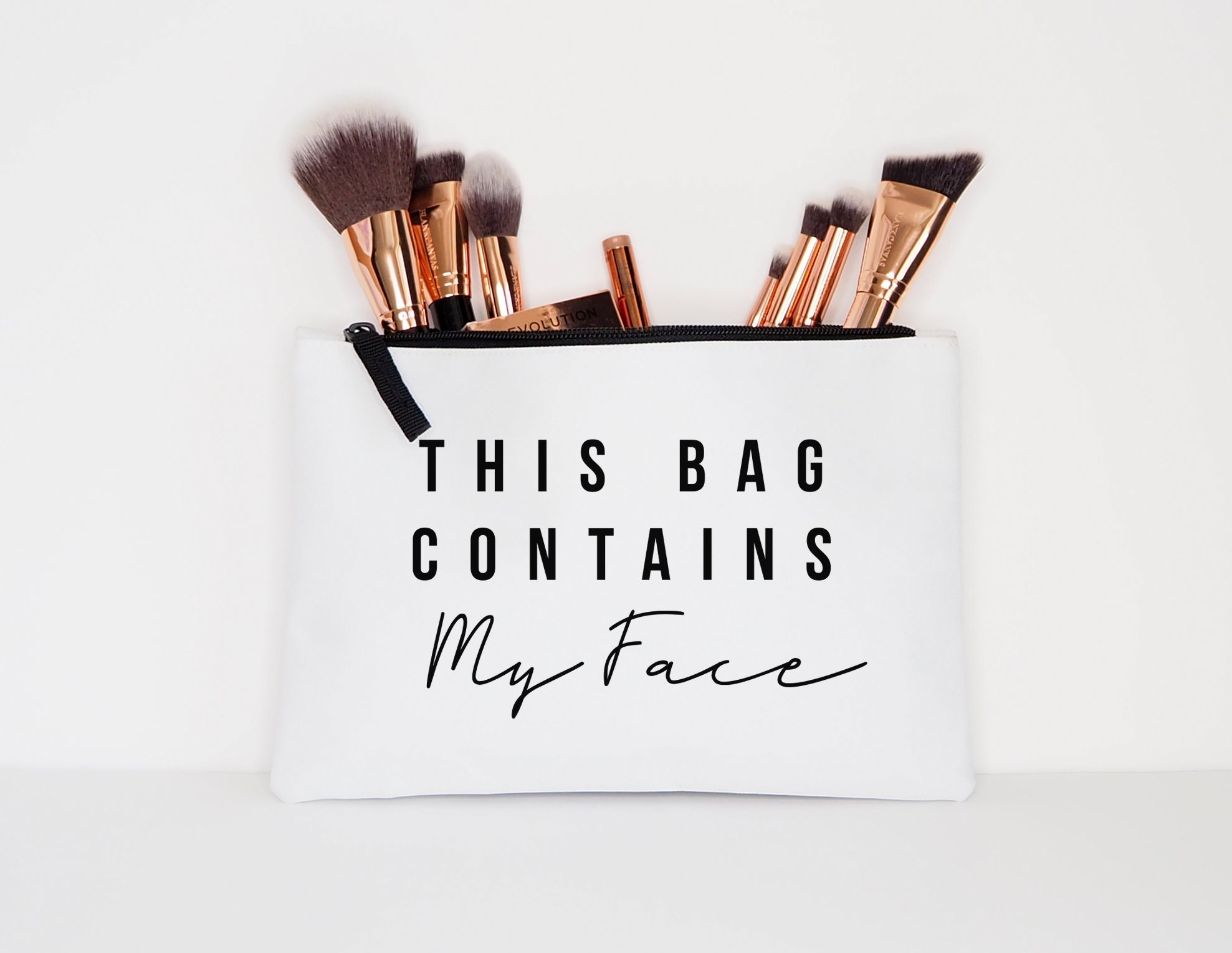 This Bag Contains My Face Makeup Cosmetic Accessory Pouch - Etsy