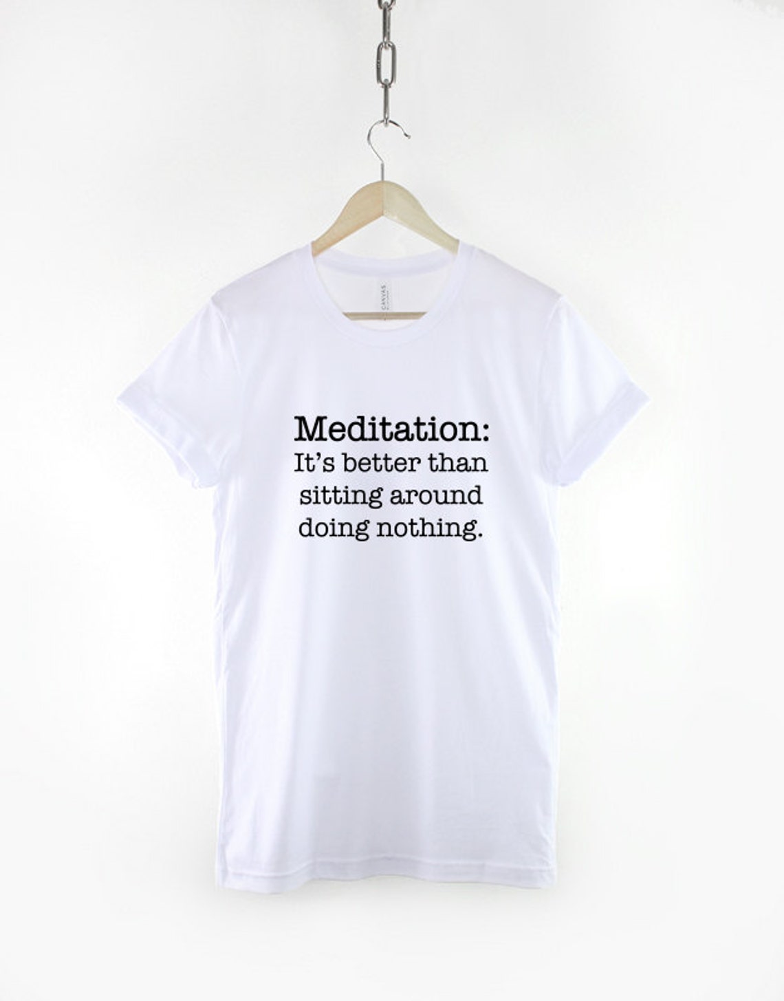 Meditation T-shirt Meditate Slogan Shirt - Etsy UK