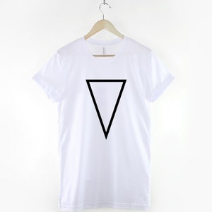 Geometric Shape T-shirt - Upside Down Triangle Print Hipster Shirt - Etsy