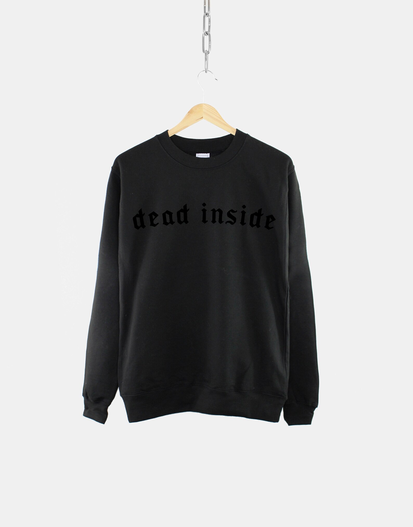 Dead Inside Goth Aesthetic Crew Neck Sweatshirt Black Gothic | Etsy