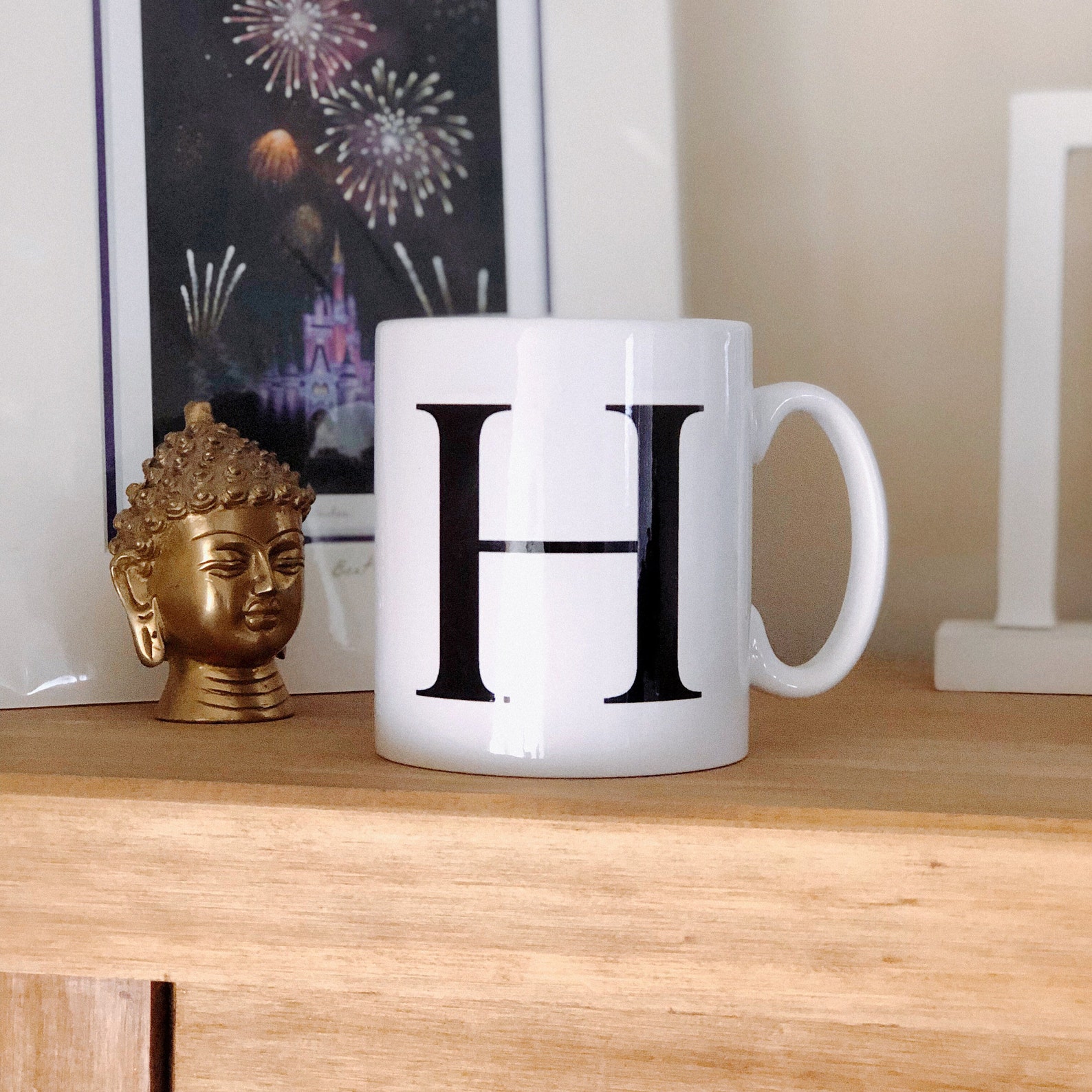 Personalized Monogram Mug / Custom Letter Coffee Mug / | Etsy